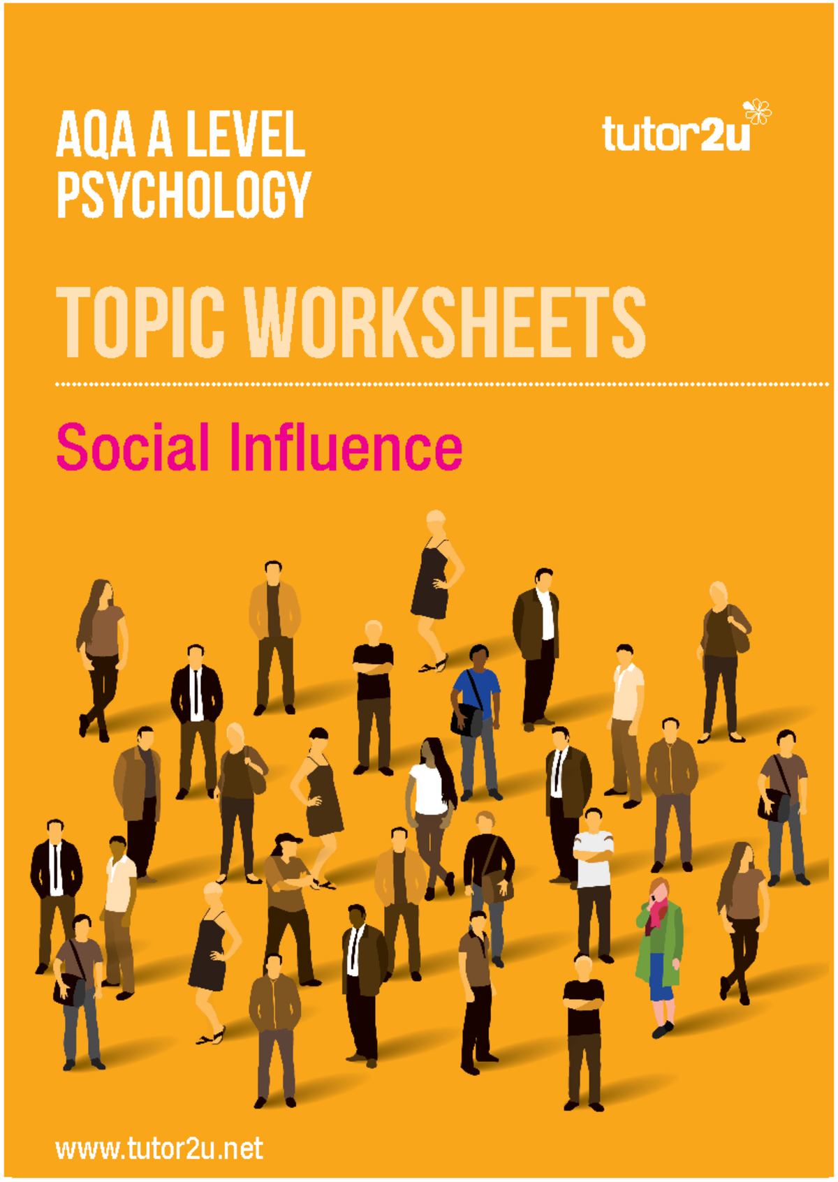 01 Social Influence Topic Worksheets Digital Download - AQA A Level ...