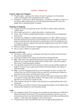 Roman Law 'all you need' Revision Notes - ‘Sources of Law and the ...