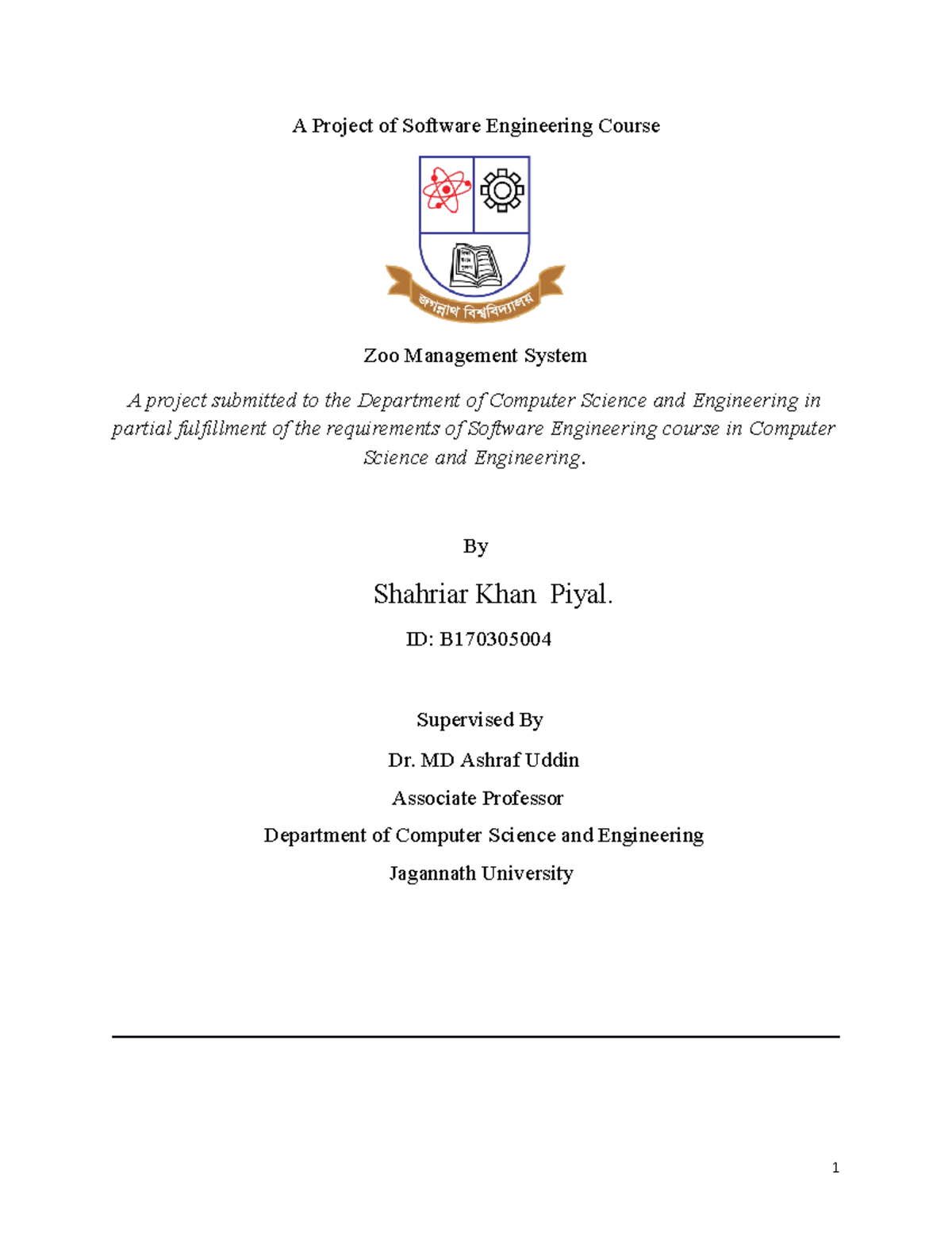 SE-project-report - nothing - A Project of Software Engineering Course ...