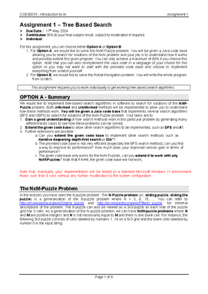 Problem Set 2 2022 - COS ASSIGNMENT COVER SHEET Subject Code: COS Subject Title: Data Structures ...