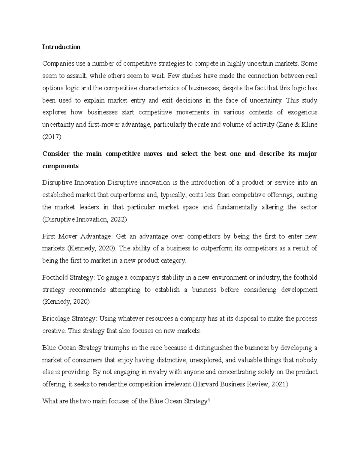 Bus 5117 DA Unit 6 - Strategic decision making. unit 6 Discussion ...