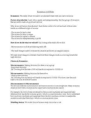 Microeconomics Final Study Guide - MICROECONOMICS FINAL STUDY GUIDE ...