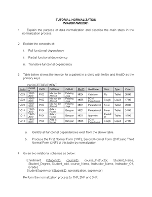 Tutorial 3 - Database - WIA2001/WIB DATABASE SEM 1, 2022/ Tutorial 3 Why business rules are ...