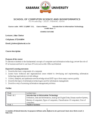 Introducing comps - computer fundamentals - KABARAK UNIVERSITY SCHOOL ...