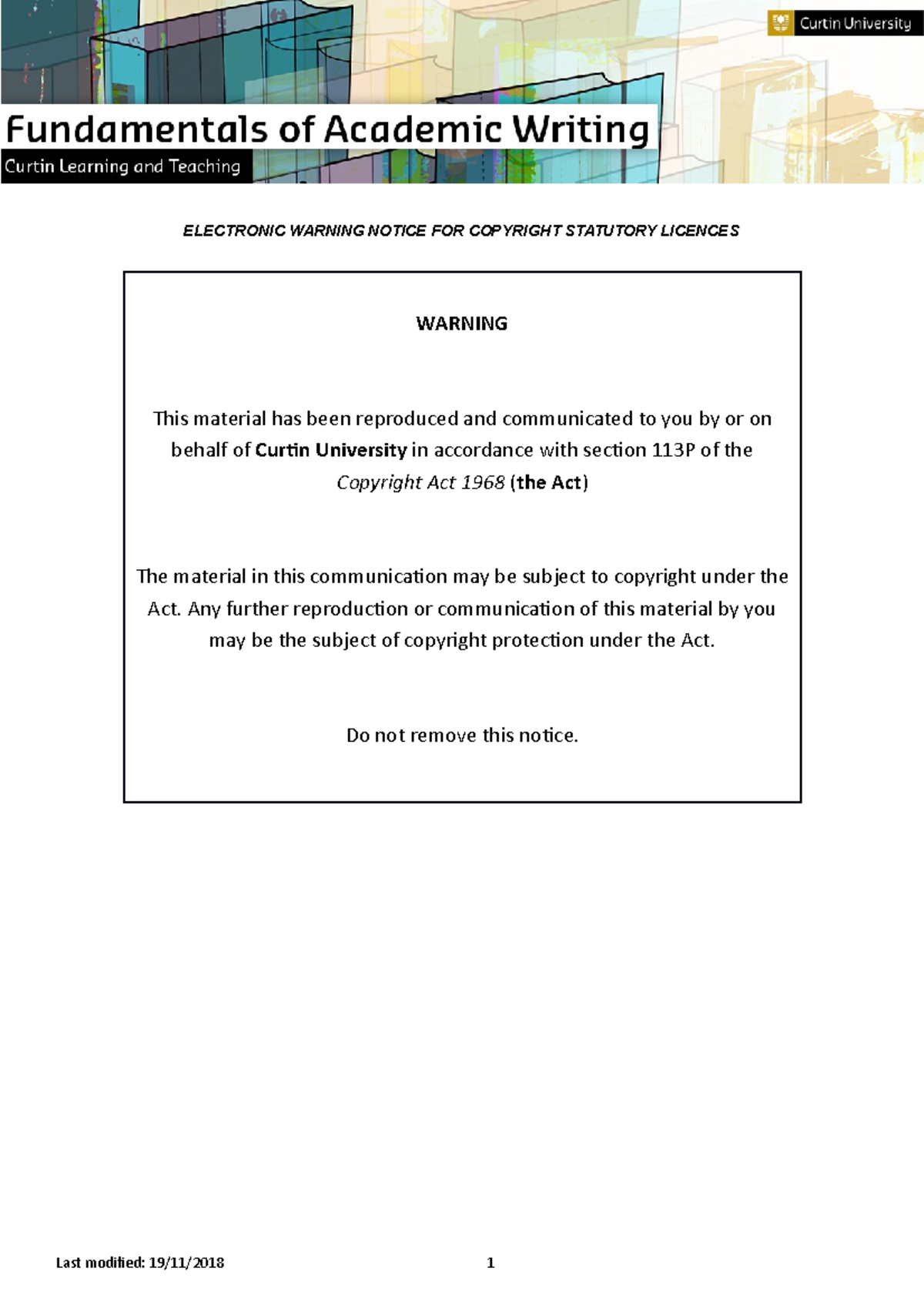 PWRP Topic 6 Glossary of Terms - ELECTRONIC WARNING NOTICE FOR ...