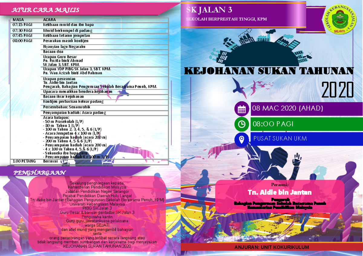 Buku prog sukan - ####### 4 ATUR CARA MAJLIS MASA ACARA 07:15 PAGI ...