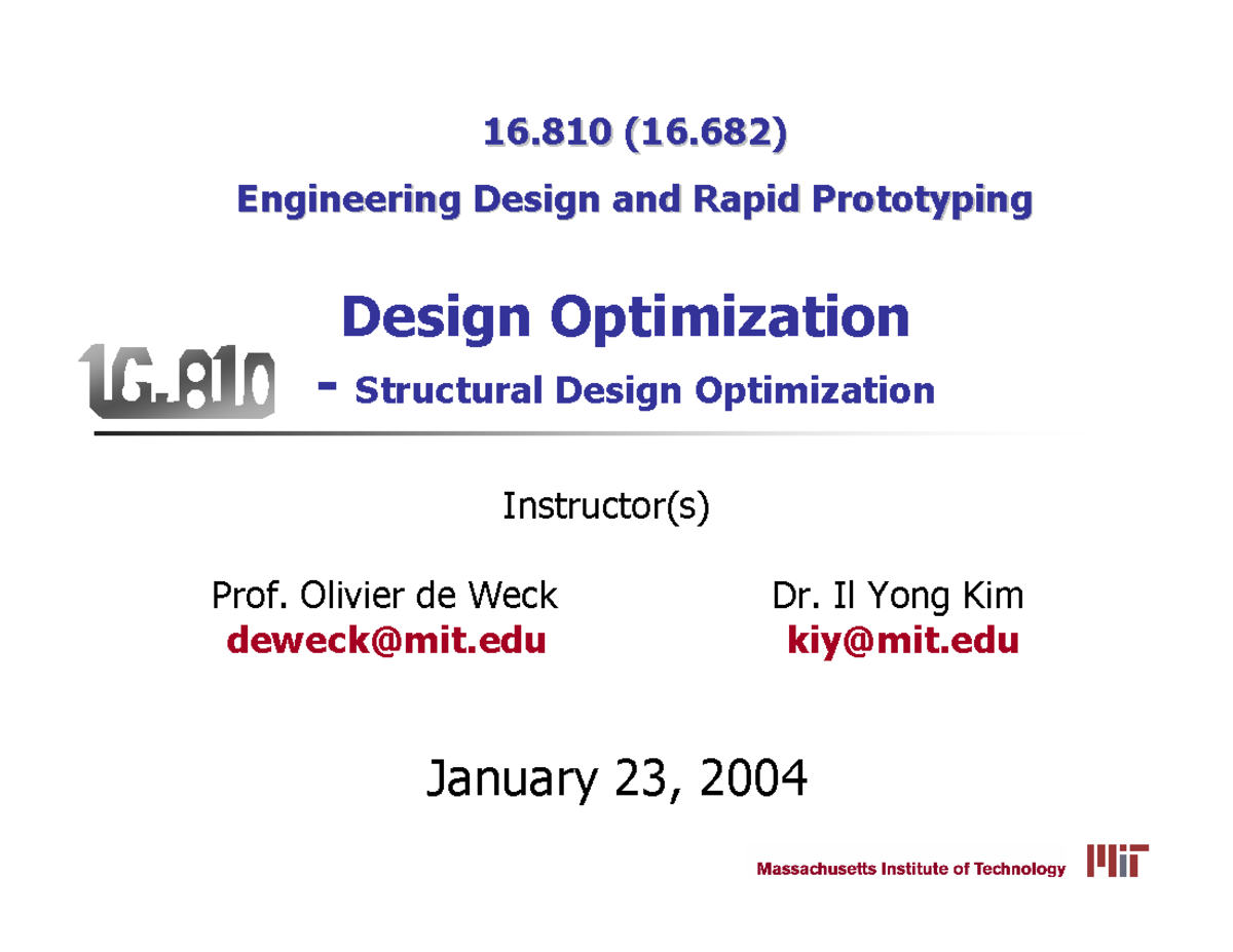 1. Gt về tối ưu hoá kết cấu 16 - 16 (16) 16 (16) Engineering Design and ...