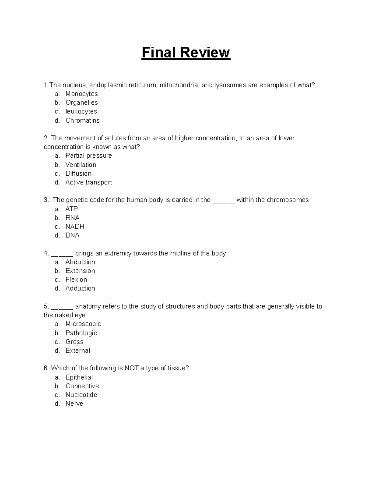 Final Spring 2022 - Static cardiology - Final Review 1 nucleus ...