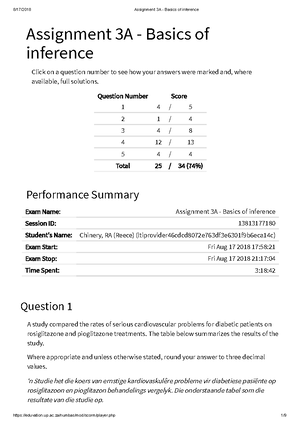 Formula sheet - x ̄ = ∑n i=1 xi n var = ∑n i=1(xi − ̄x) 2 n − 1 s = √ var = √ ∑ n i=1(xi − x ̄ ...