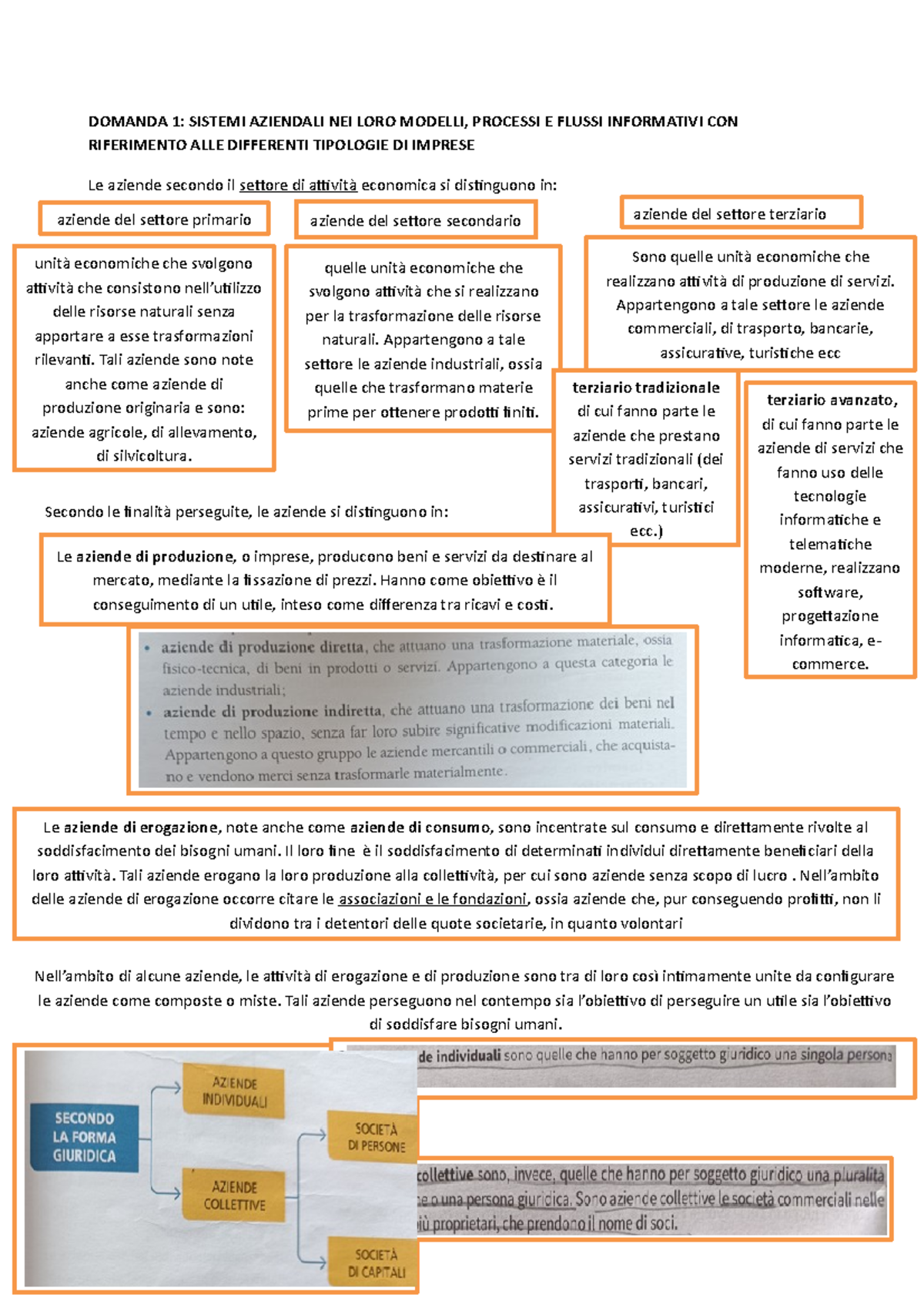 Economia 1parte - sistemi aziendali nel loro modelli e organizzativi ...