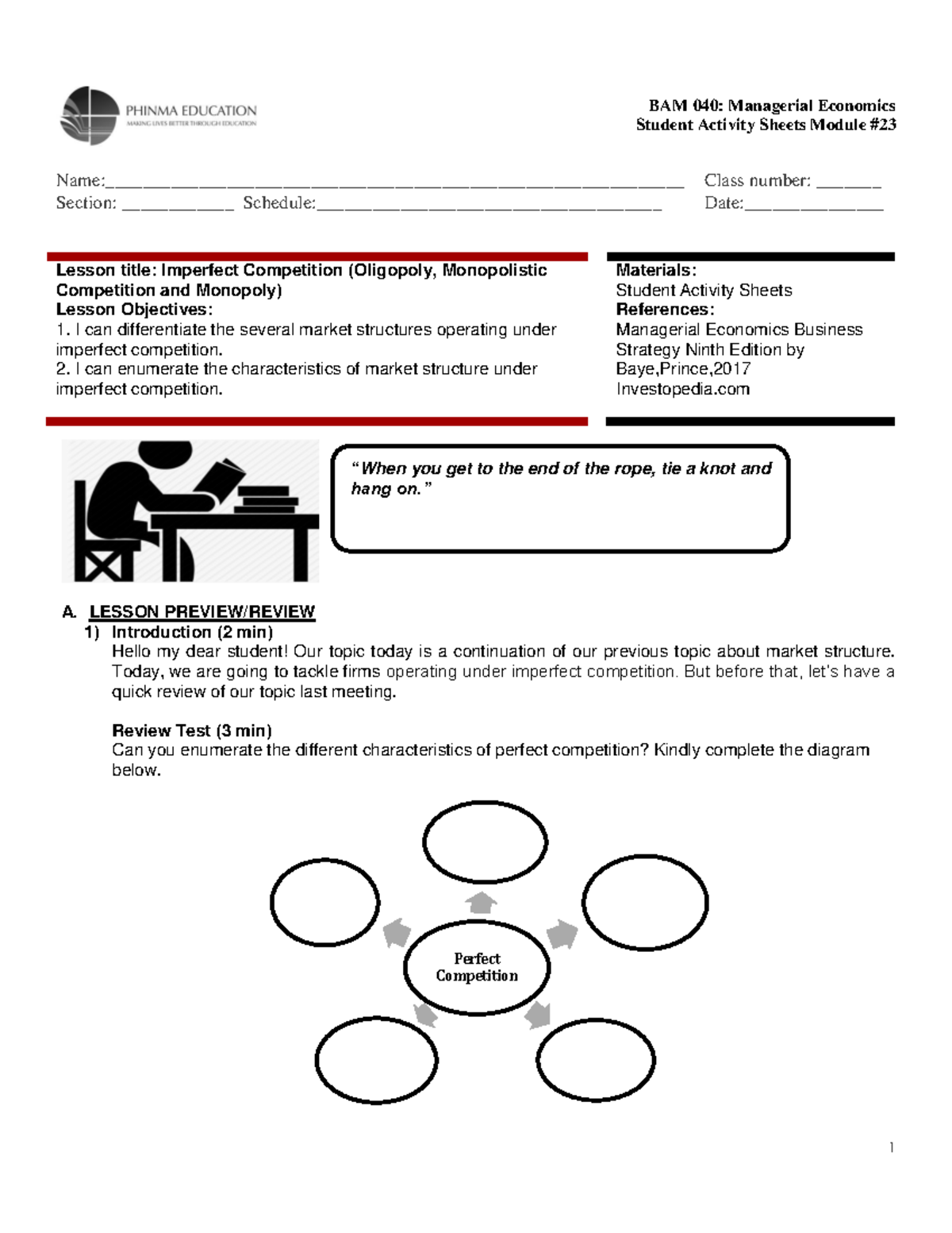 SAS#23-BAM040 - BAM O40 REVIEWER - Student Activity Sheets Module ...