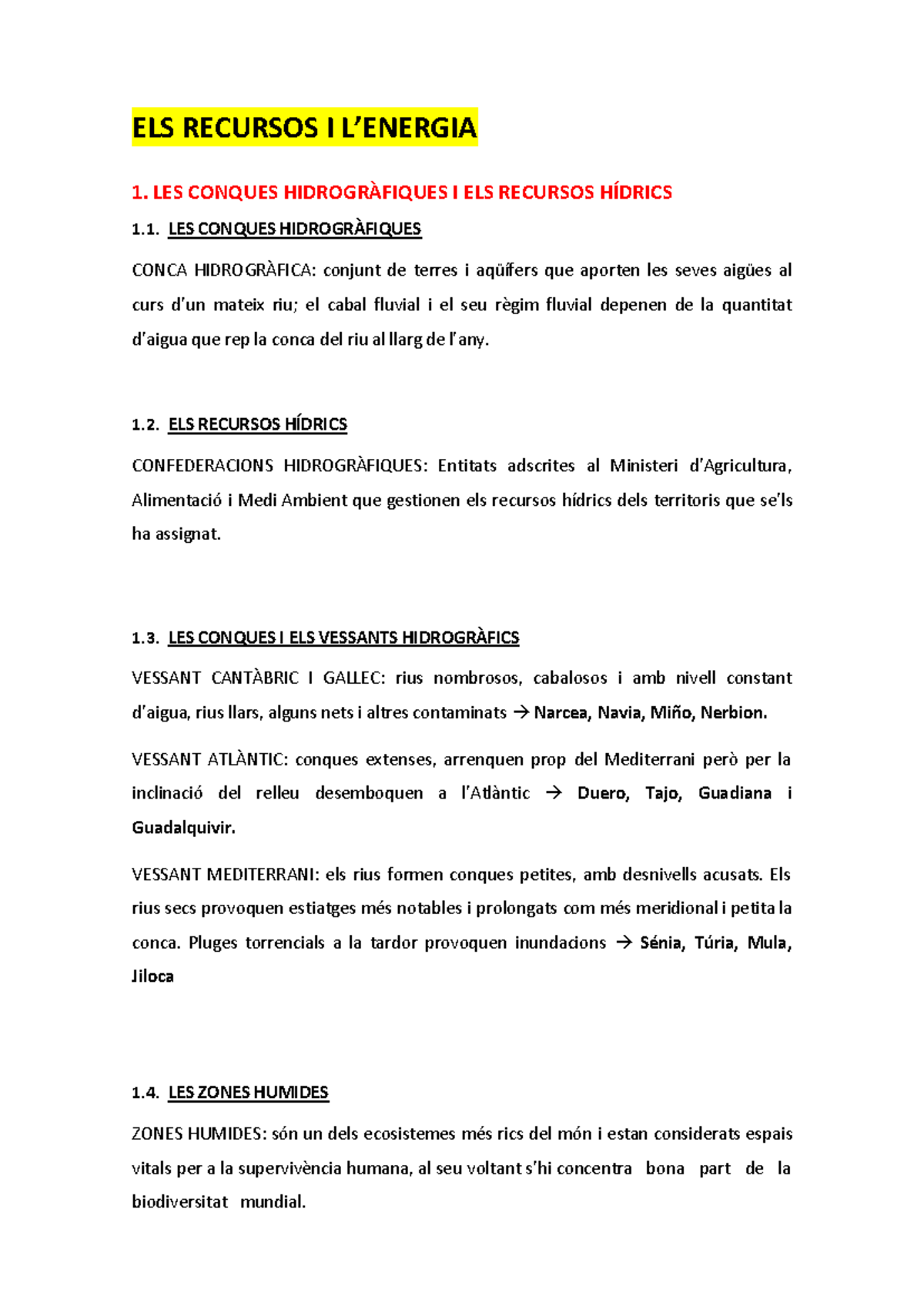 Geografia - Els recursos i l'energia - Warning: TT: undefined function: 32 Warning: TT ...