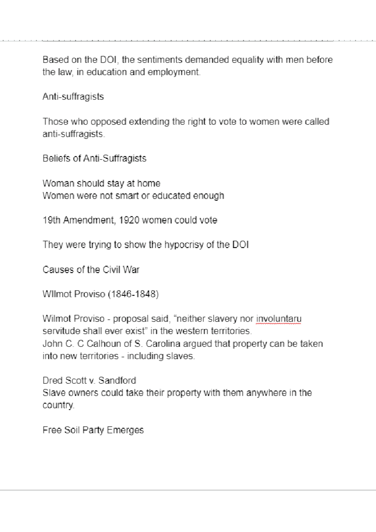 notes for my old history class - Studocu