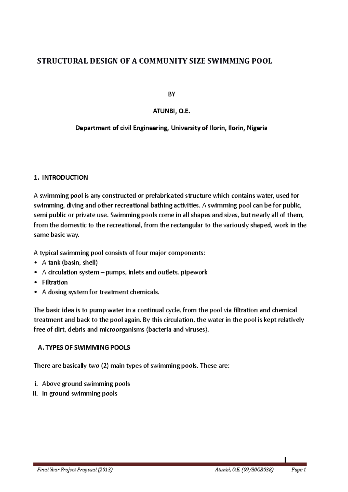 225262793 Final Year Project Proposal - STRUCTURAL DESIGN OF A ...