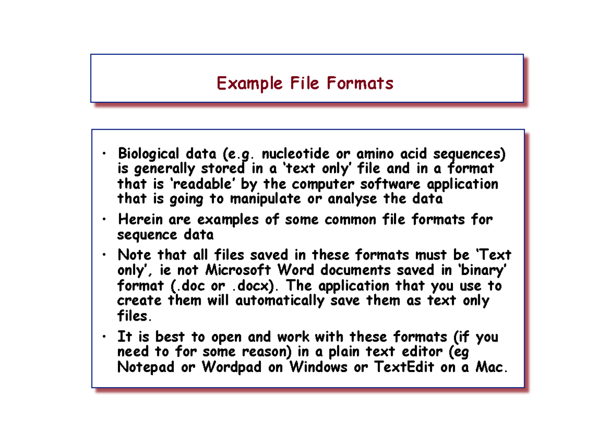 Introduction to Bioinformatics and Functional Genomics Semester 1 2015 ...