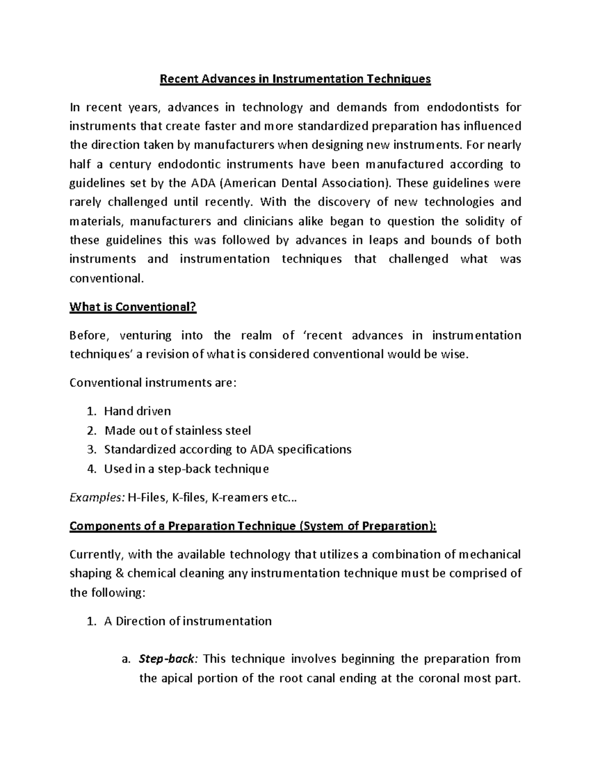 Recent Advances in Instrumentation Techniques - For nearly half a ...