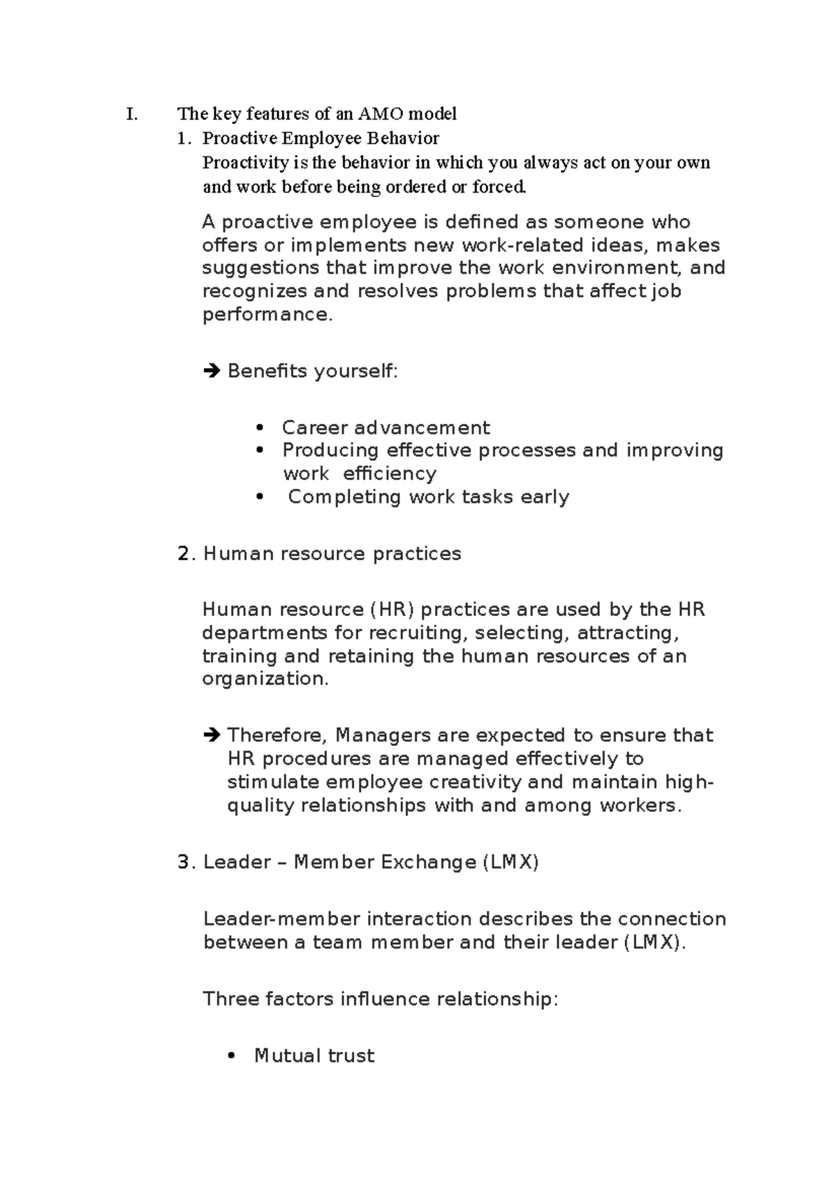 The key features of an AMO model - I. The key features of an AMO model ...