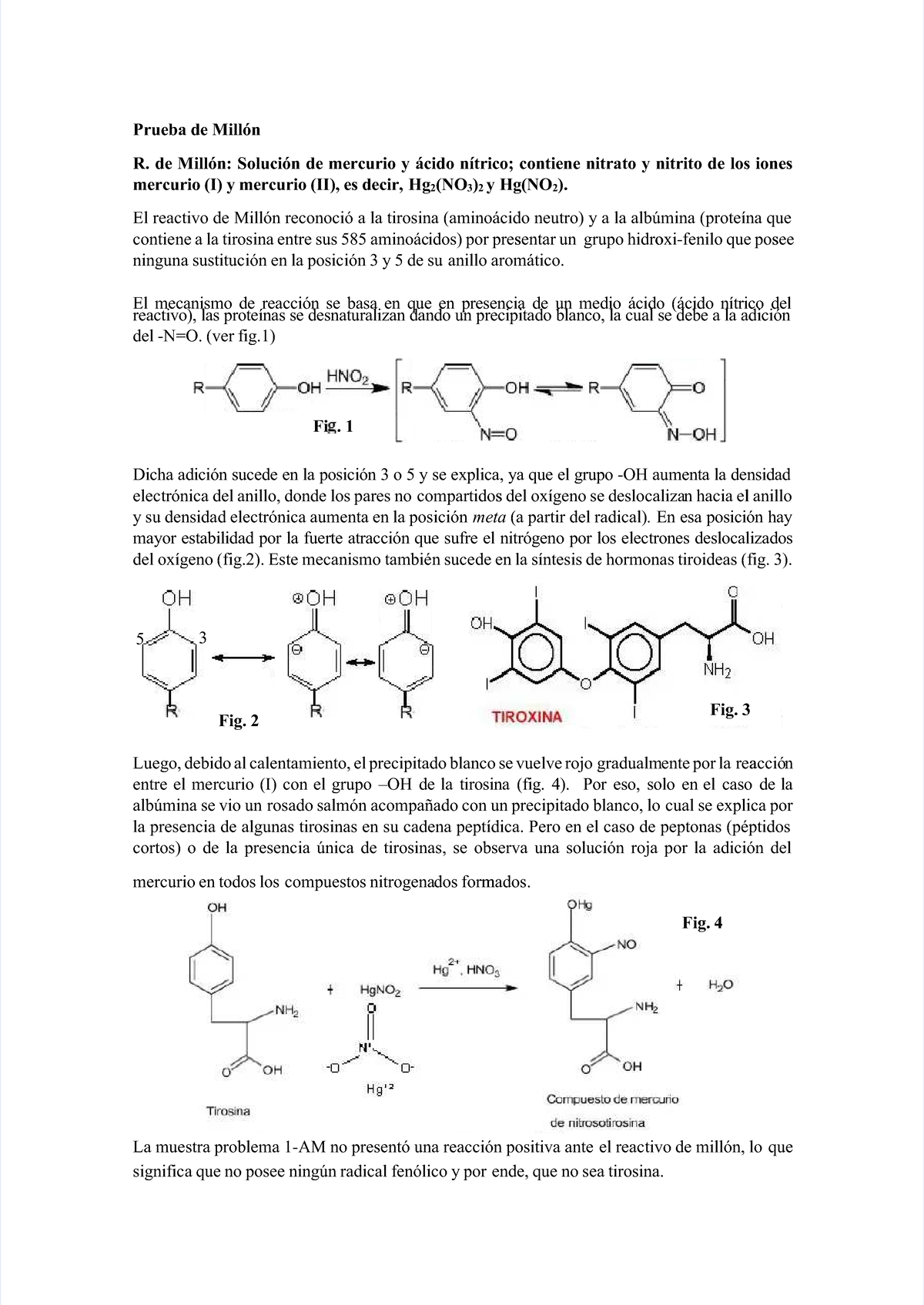 Reactivo de Millon - Prueba de MillónPrueba de Millón R. de Millón ...