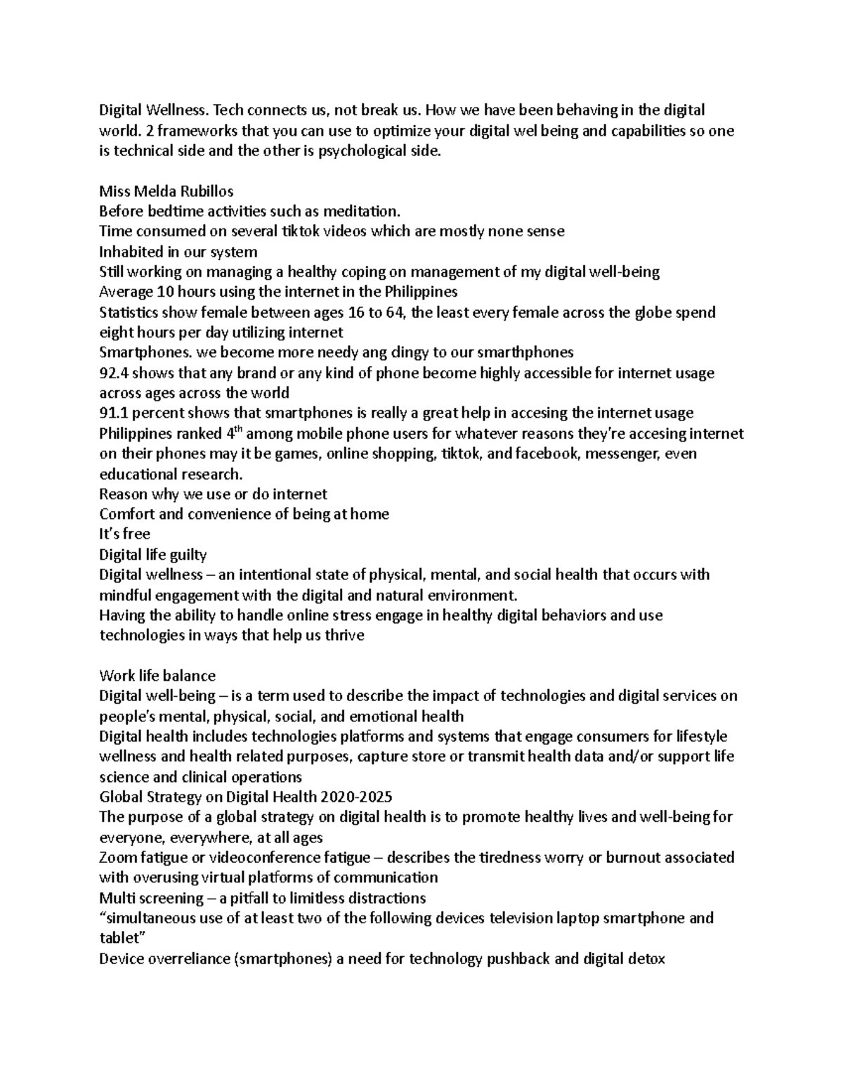 Digital Wellness - n/a - Digital Wellness. Tech connects us, not break ...