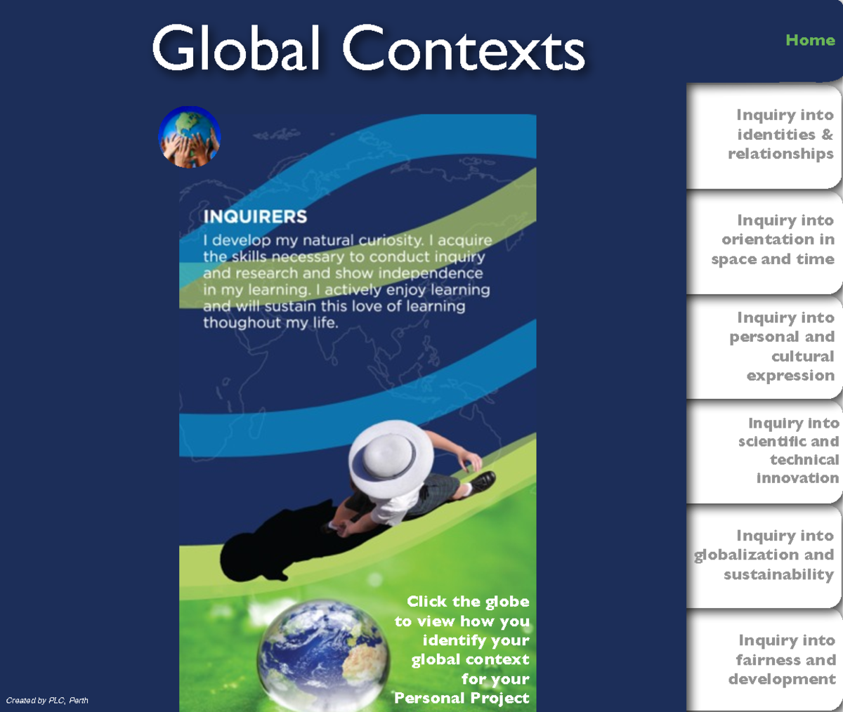 Global Contexts - Understanding - ####### Inquiry into ...
