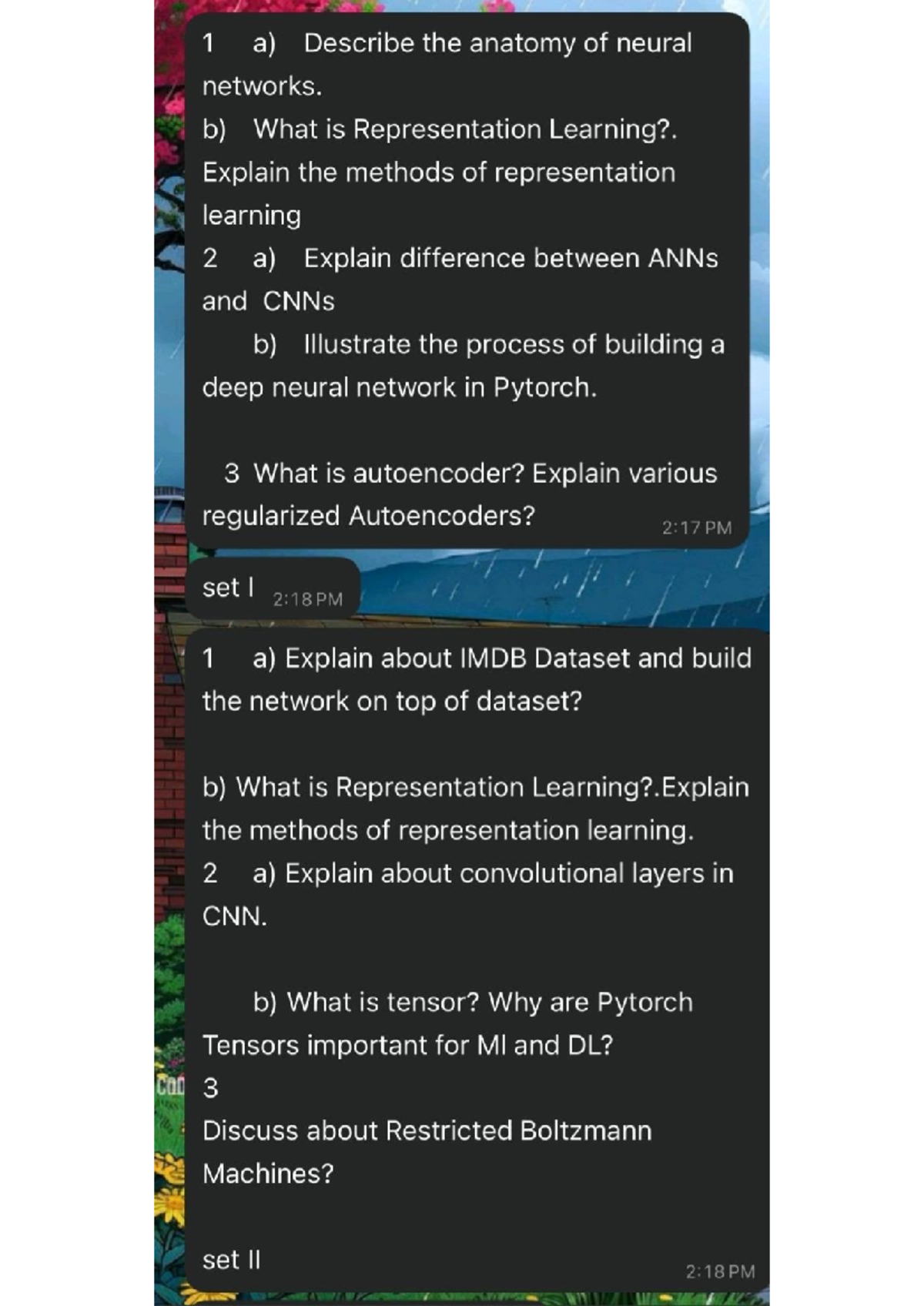 Dlt 2 - Good - 1 a) Describe the anatomy of neural networks. b) What is Representation Learning ...