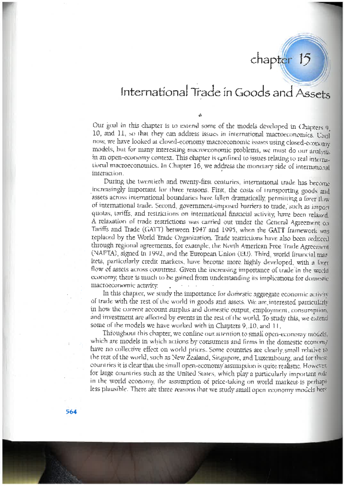 Chapter 15 (5th) - chapter 15 International Trade in Goods and Assets ...