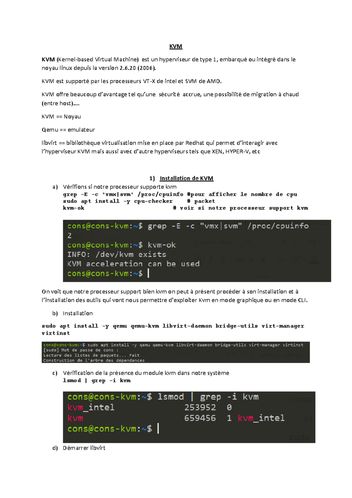 KVM - KVM KVM (Kernel-based Virtual Machine) est un hyperviseur de type ...