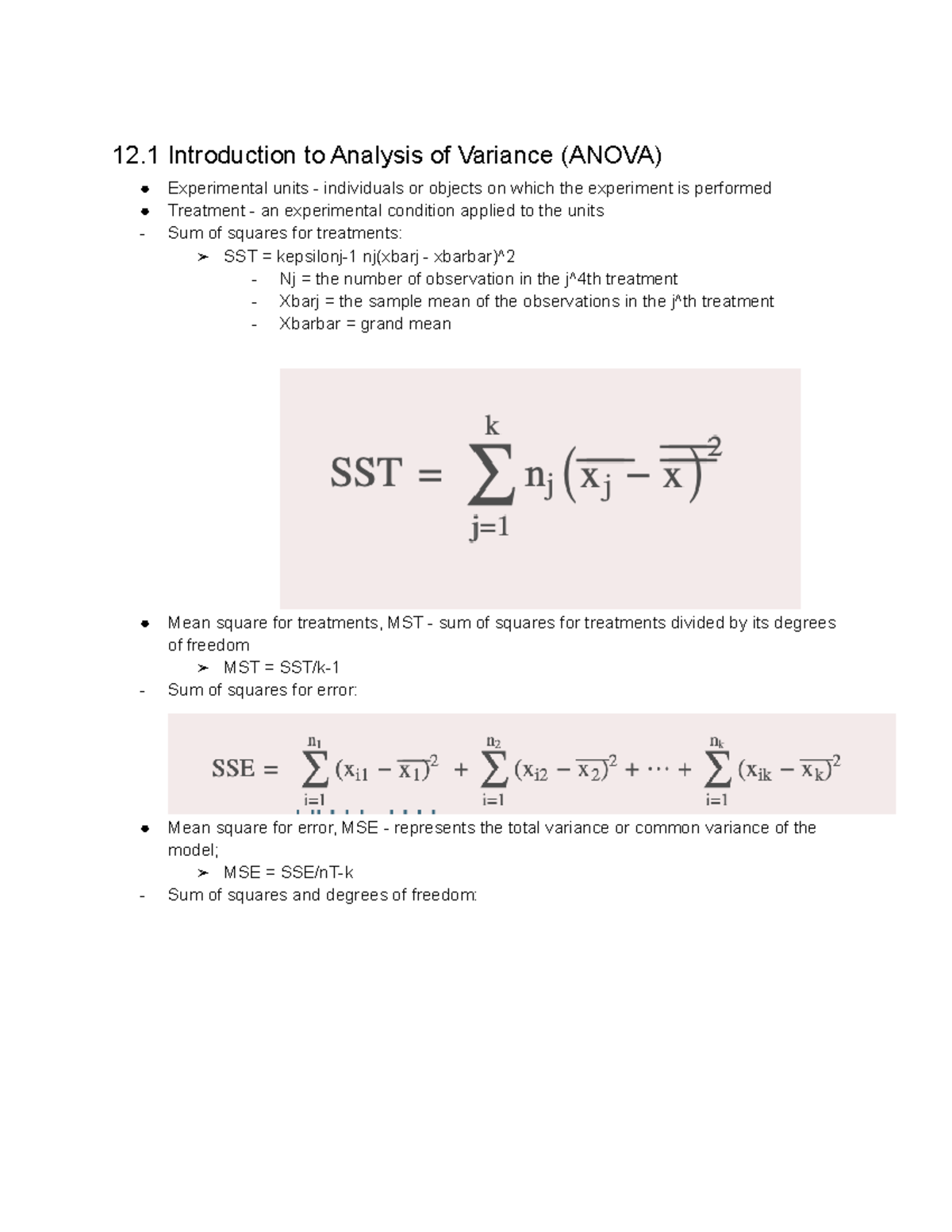 Chapter 12 - Introduction to Analysis of Variance - 12 Introduction to Analysis of Variance ...