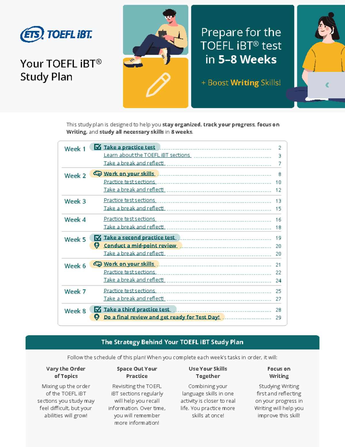 Toefl study guide - Your TOEFL iBT® Study Plan Prepare for the TOEFL ...