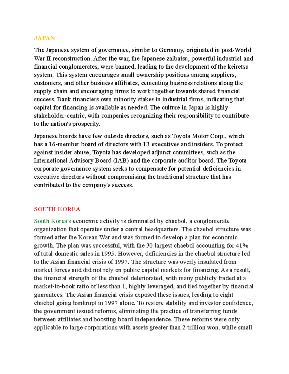 Japan - grgrg - JAPAN The Japanese system of governance, similar to ...