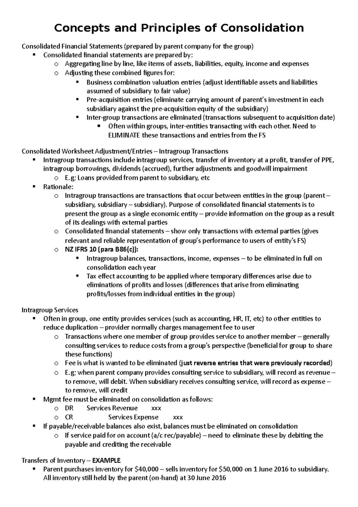 4 - Concepts and Principles of Consolidation (continued) - Concepts and ...