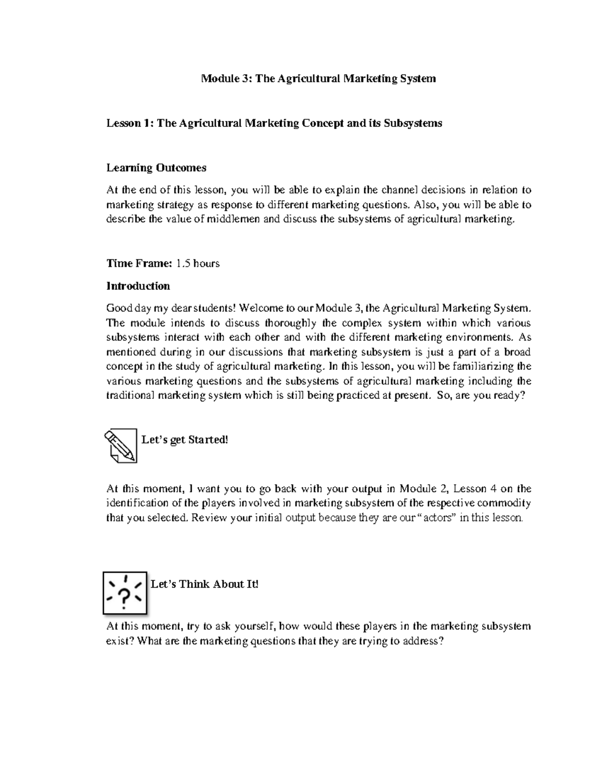 Module 3 Lesson 1 - Agricultural Commodity System - ETRP 223 Lecture ...
