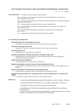 Lmece 279 - ece notes - LABORATORY MANUAL ECE Electrical and ...