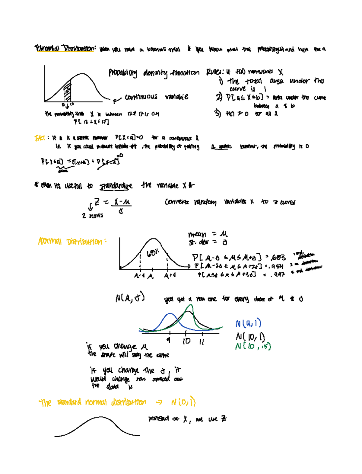 Continuous variable - Grice class notes - Binomial Distribution When ...