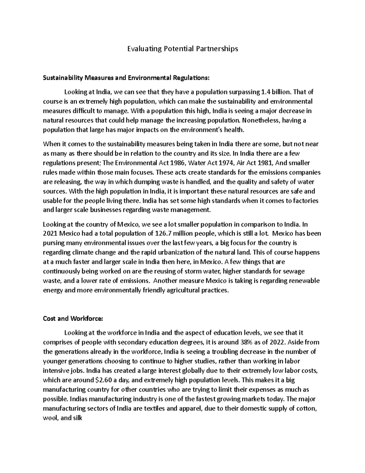 5-3 assignment QSO - online - Evaluating Potential Partnerships ...
