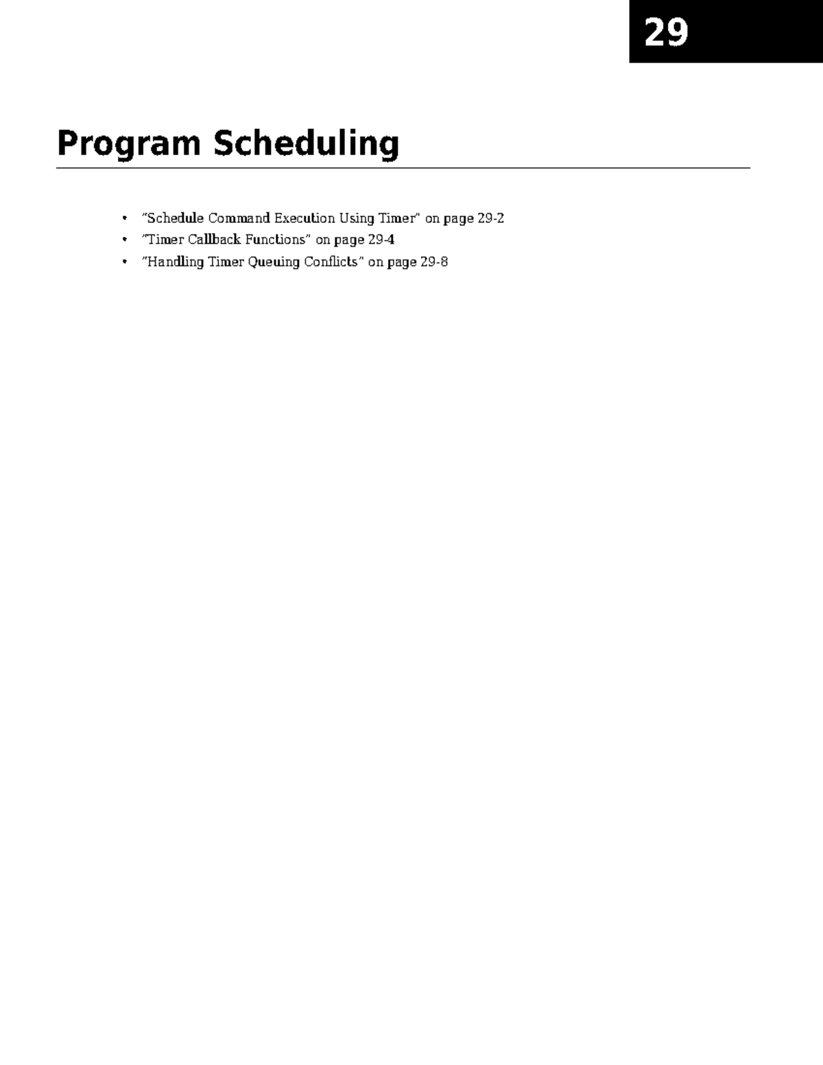 Matlab prog-102 - Program Scheduling • “Timer Callback Functions” on page 29- • “Schedule ...