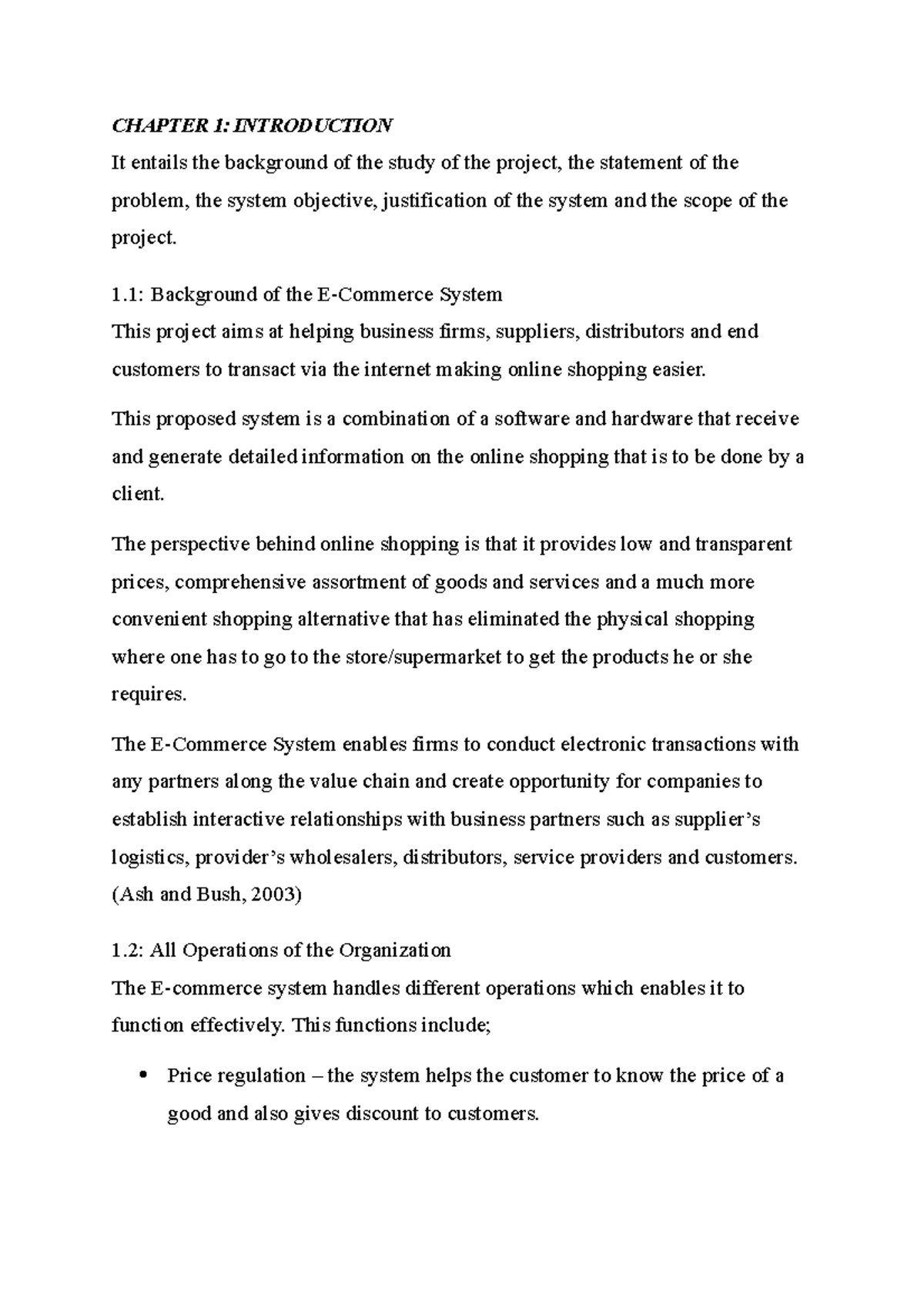 Dyllan final doc - CHAPTER 1: INTRODUCTION It entails the background of the study of the project ...