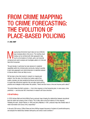 law enforcement operations and planning with crime mapping - LAW ...