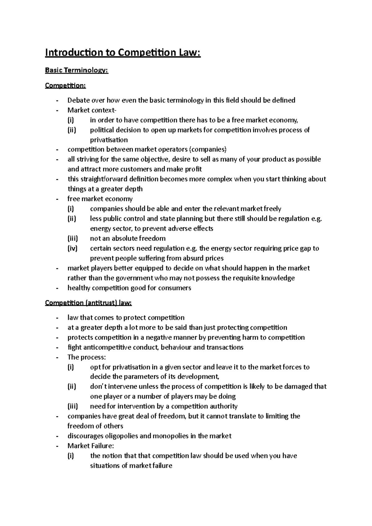 Introduction to Competition Law - Introduction to Competition Law ...