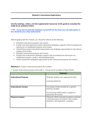 Interview - EDUC D097 - WGU - Studocu
