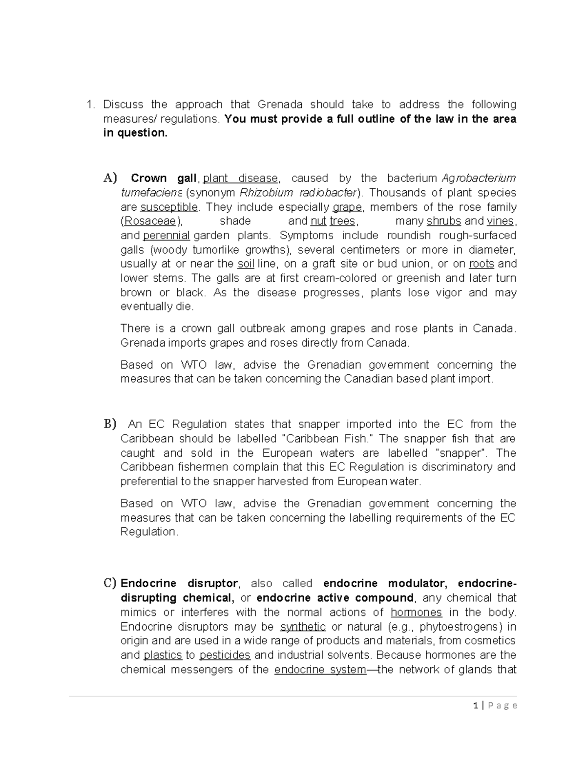 BUSI 327 International Trade Regulation Questions & Answers - Discuss ...