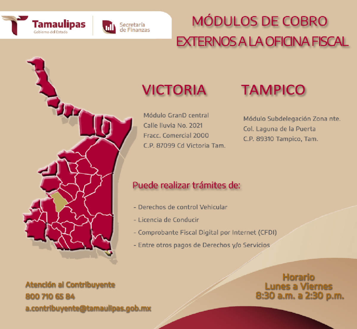 Cartel modulos externos oficinas fiscales - actividad integradora 2 ...