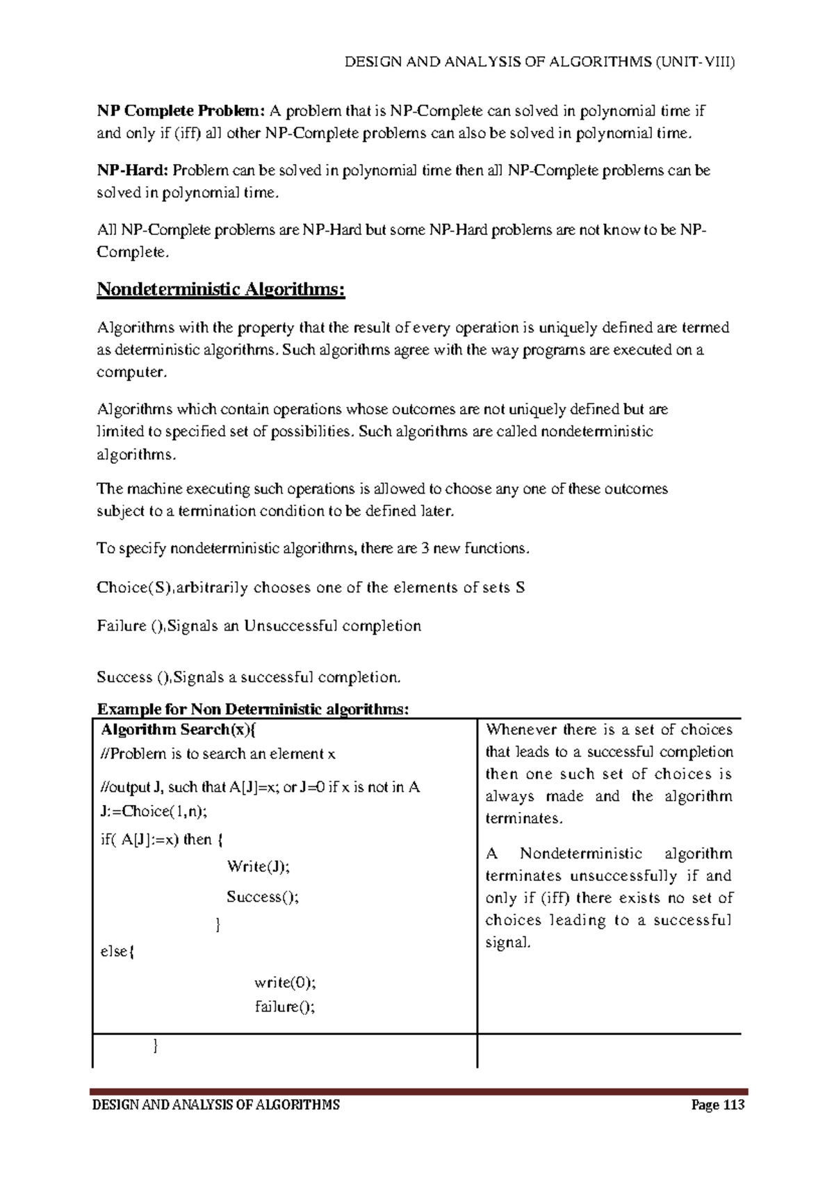 Design and Analysis of Algorithm notes- (28) - NP Complete Problem: A ...