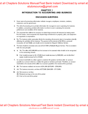 Test Bank For Data Analytics for Accounting, 3rd Edition By Vernon ...