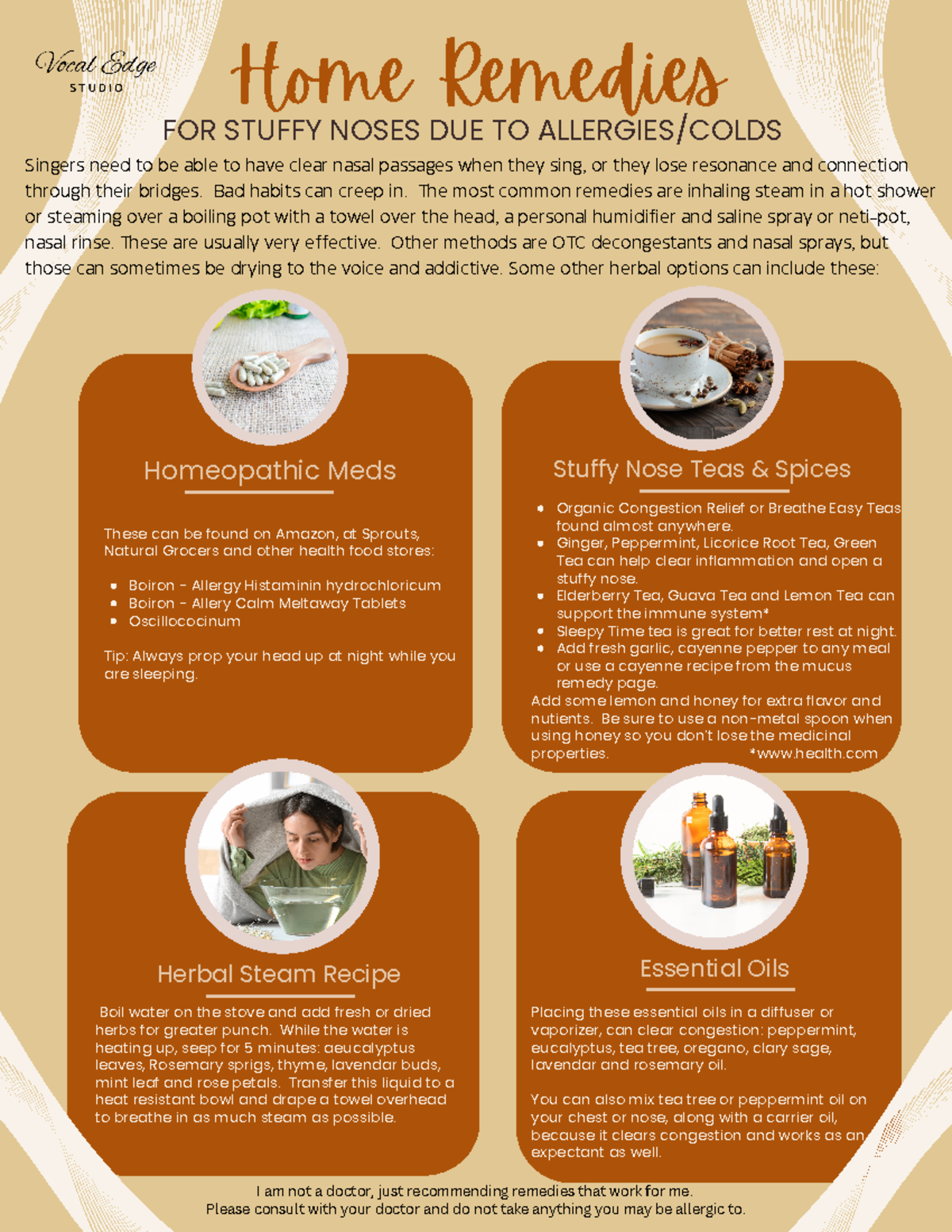 Home Remedies for Stuffy noses due to allergies and colds - Home ...