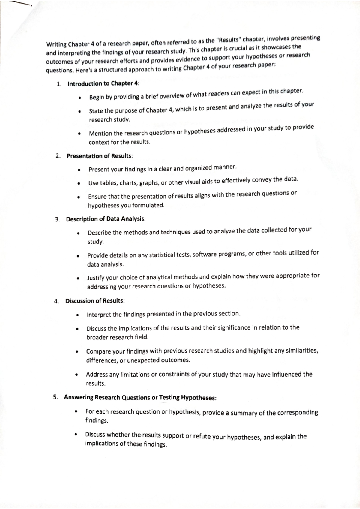 Guide For Chapter 4 Practical Research Studocu