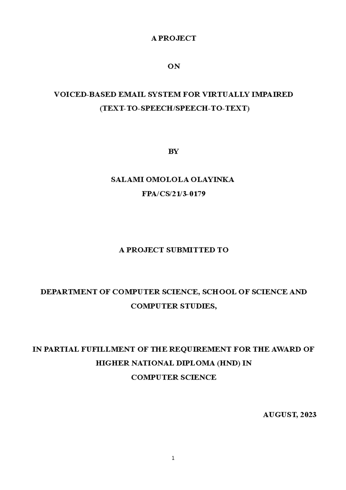 Voice-Based Email System for Visually Impaired (text to speech-to-text ...