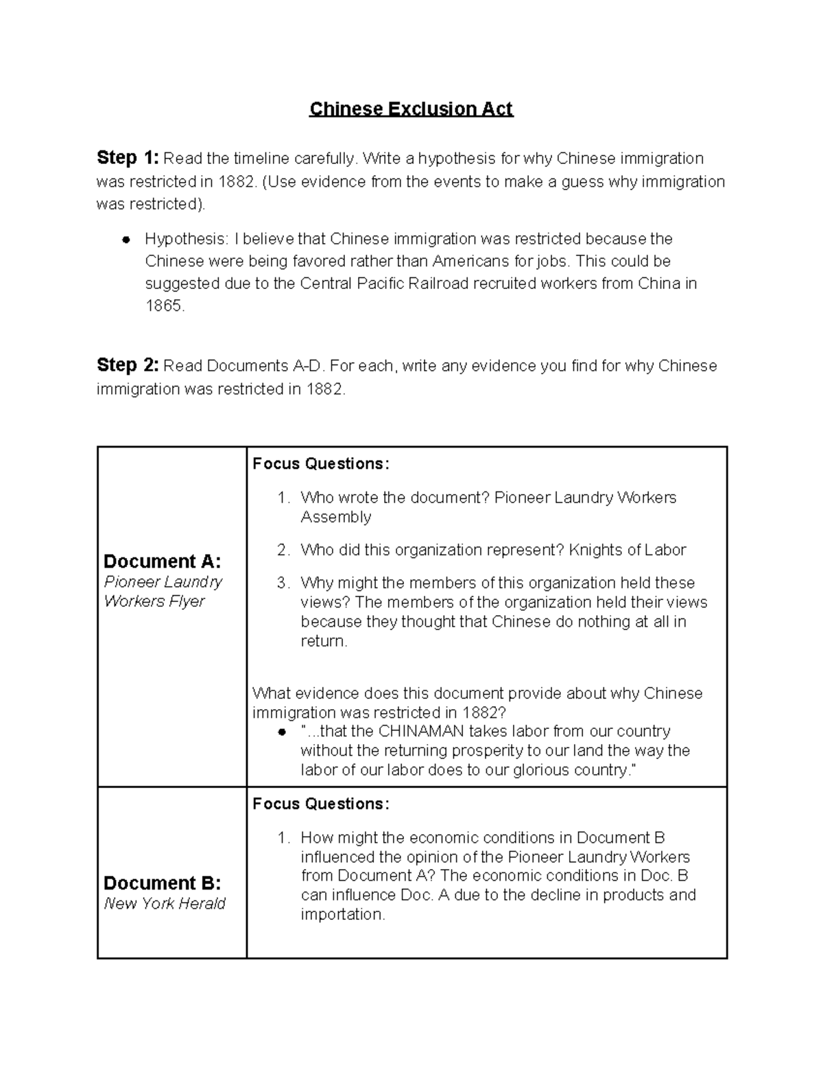 Https 1005233.weebly - Chinese Exclusion Act Step 1 : Read the timeline ...