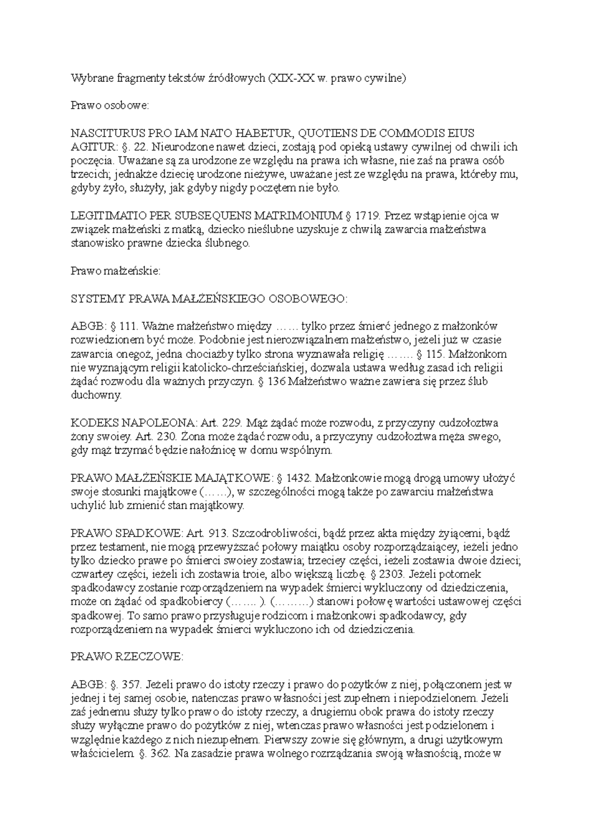 Php-halberda-kodyfikacje-cywilne 4 - Wybrane fragmenty tekstów ...