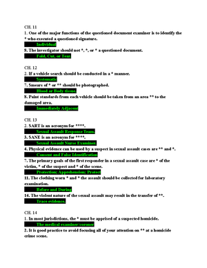 Homicide Crime Scene Investigations - Ch. 14 Homicide Crime Scene ...
